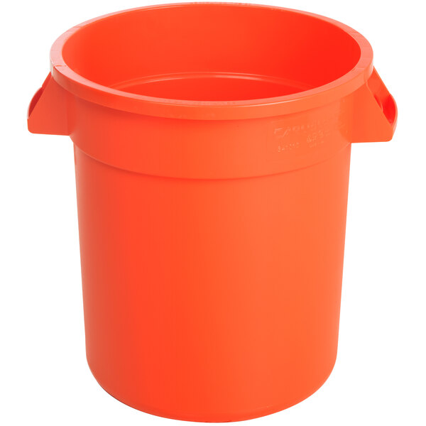 Carlisle 34101024 Bronco 10 Gallon Orange Trash Can