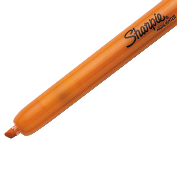 Sharpie 28006 Accent Orange Chisel Tip Retractable Pen Style