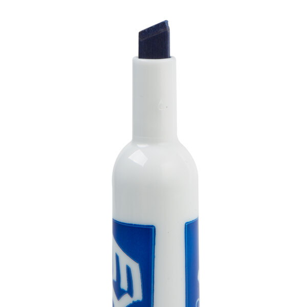 Expo 80003 Blue Low-Odor Chisel Tip Dry Erase Marker - 12/Pack