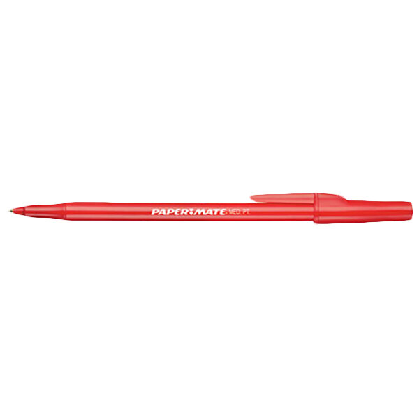 Paper Mate 3321131 Write Bros Red Ink with Red Barrel 1mm Ballpoint ...