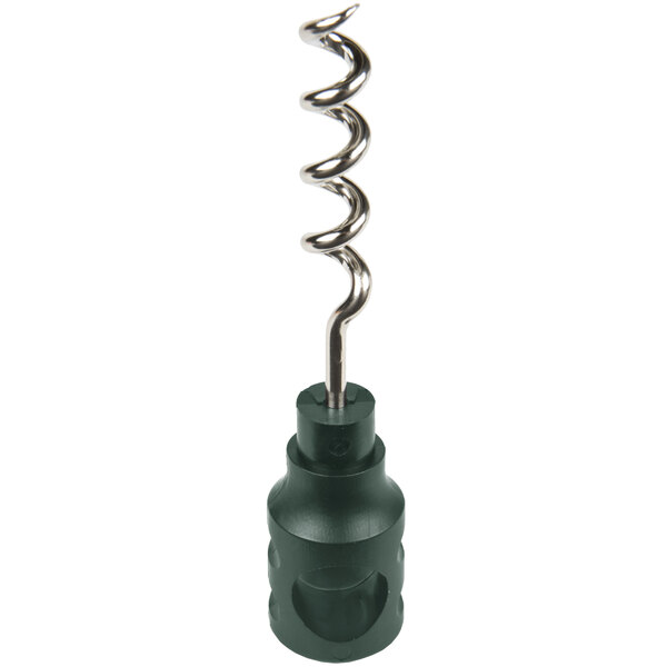 Dark Green Customizable Plastic Pocket Corkscrew