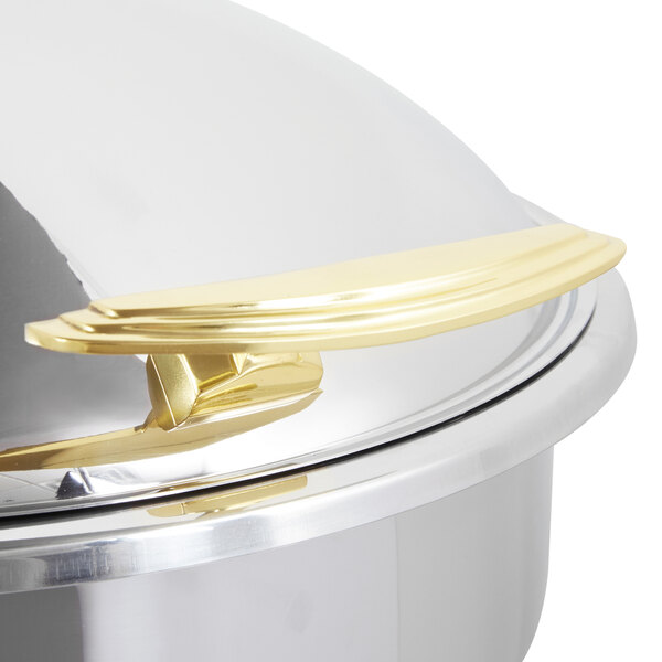 Vollrath 46121 6 Qt. Intrigue Solid Top Round Induction Chafer with ...