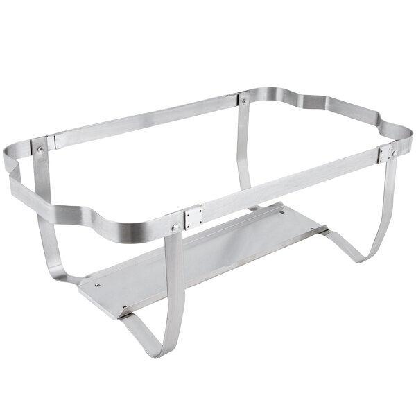 Choice Economy 8 Qt. Full Size Stainless Steel Chafer with Folding Frame