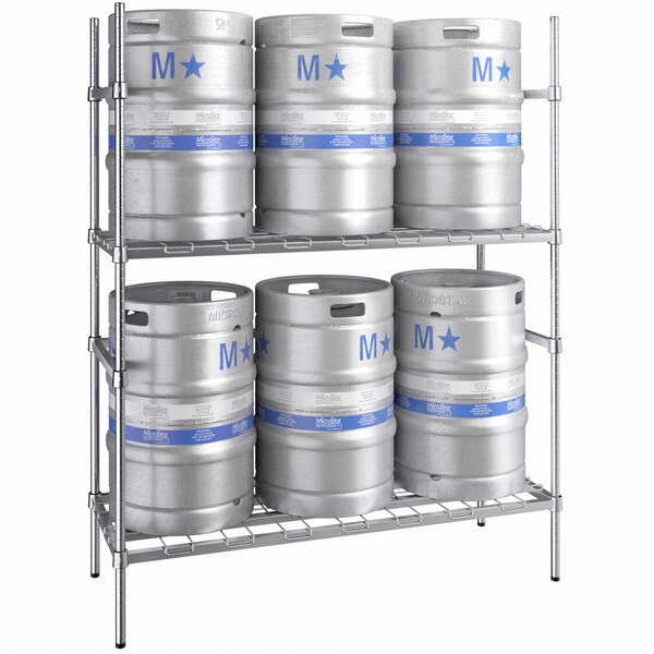 Keg Shelving | Regency Keg Rack - 18" x 60" x 64"