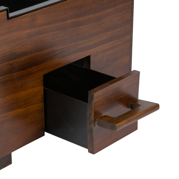 Acopa 22" x 14 1/4" x 9" Full Size Mahogany Wood Chafer Stand