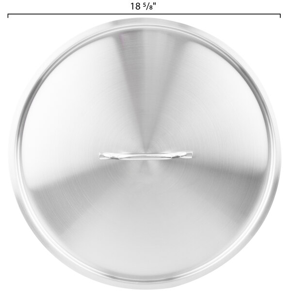Vigor 18 5/8" Stainless Steel Replacement Lid for 60 Qt. Stock Pot