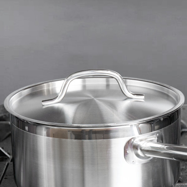 Vigor SS1 Series 10" Stainless Steel Replacement Lid for 3 Qt. Saute ...