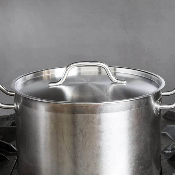Vigor SS1 Series 11 5/8" Stainless Steel Replacement Lid for 12 Qt ...