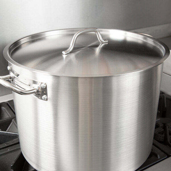 Vigor SS1 Series 16 9/16" Stainless Steel Replacement Lid for 40 Qt ...
