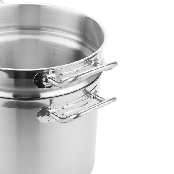 Vigor 12 Qt. Stainless Steel Aluminum-Clad Double Boiler