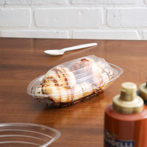 Carnival King Plastic Banana Split Boats - 125/Pack