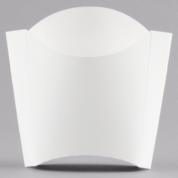 Choice 5.5 oz. Medium White Paper Scoop / Tray - 50/Pack