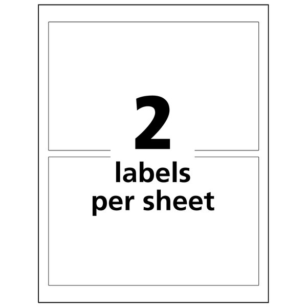 Avery 60502 UltraDuty 4 3/4" x 7 3/4" GHS Chemical Labels for Laser ...