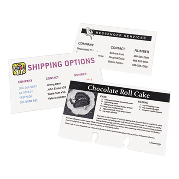 Avery 5388 3 X 5 White Printable Unruled Index Cards 150 Pack