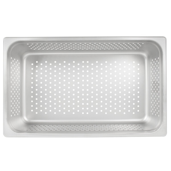 Choice Full Size 6" Deep Anti-Jam Perforated Stainless Steel Steam ...