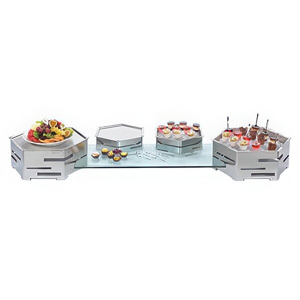 Rosseto Gtr33 33 12 X 14 Rectangular Clear Tempered Glass Wide Riser Shelf