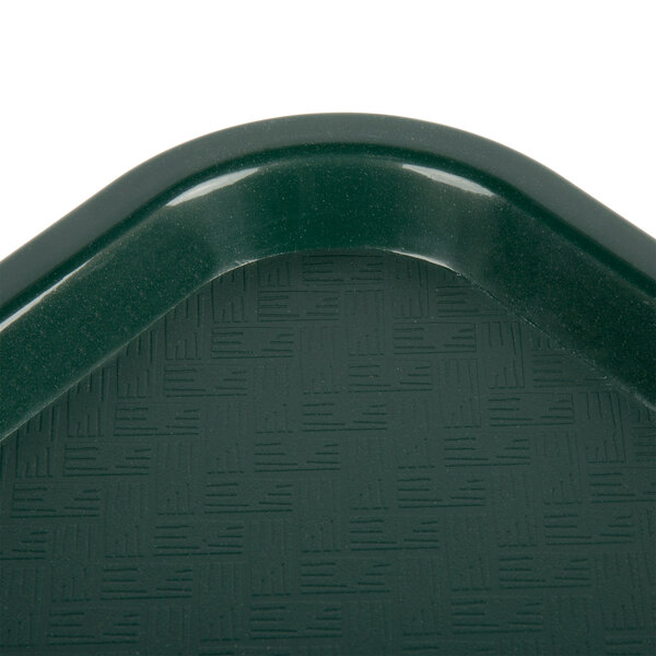 Choice 12" x 16" Forest Green Plastic Fast Food Tray