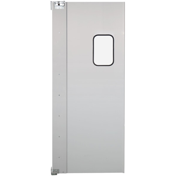 Regency Single Aluminum Swinging Traffic Door with 9" x 14" Window - 36 ...