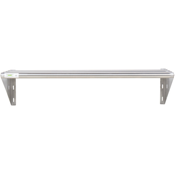 Regency 16" x 48" Stainless Steel Tubular Wall Mounted Shelf