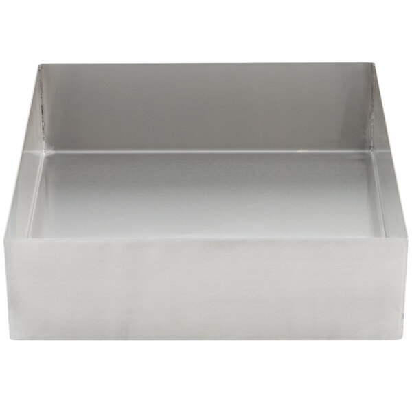 Tablecraft SS4004 5 Qt. 18-8 Stainless Steel Straight Sided Square Bowl ...