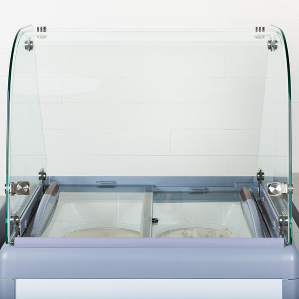 Avantco SNZGD4C Curved Glass Sneeze Guard - 26"