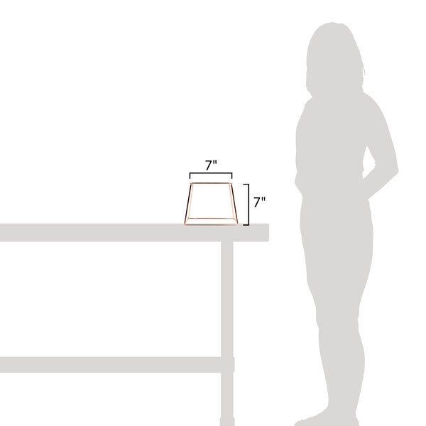 Choice 7" Square Rose Gold Metal Display Stand