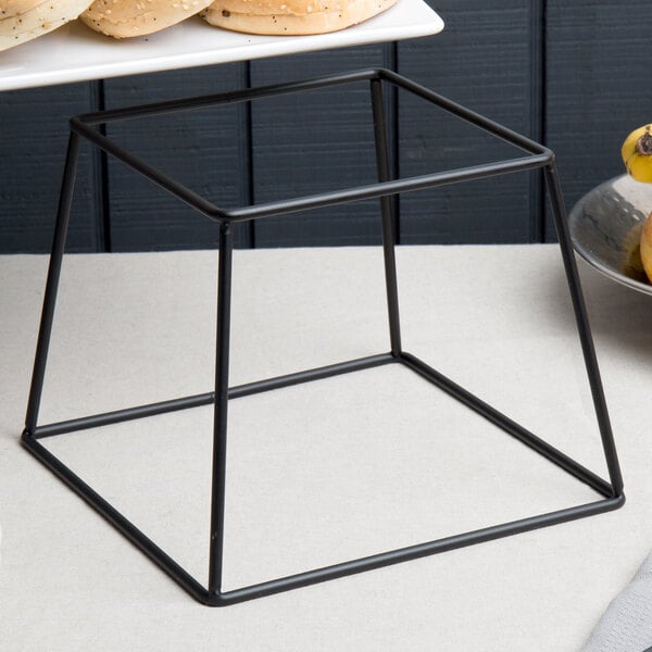 Choice 7" Square Black Metal Display Stand