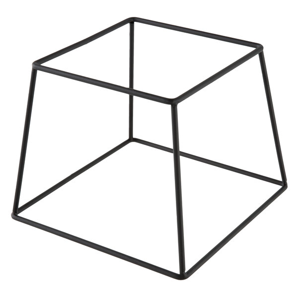 Acopa 7" Square Black Metal Display Stand