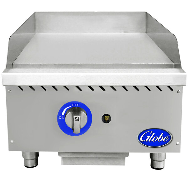 Globe GG15G 15" Countertop Gas Griddle - 30,000 BTU