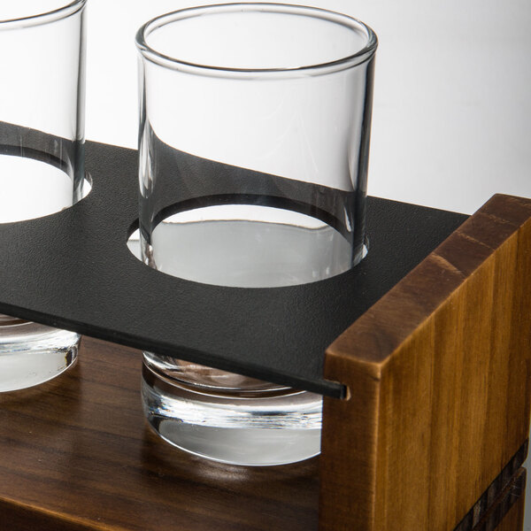 Acopa Juice / Beer Flight Set - 4 Juice / Beer Sampler Glasses with 4 ...