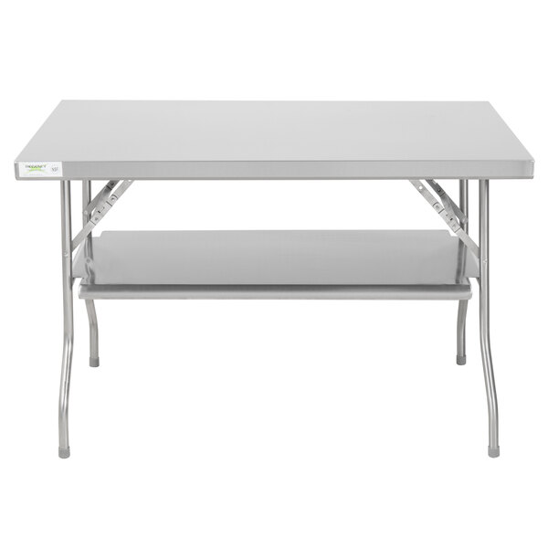Regency 30" x 48" 18-Gauge Stainless Steel Folding Work Table with ...
