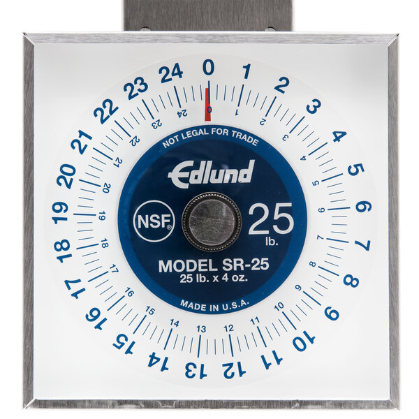 Edlund SR-25 Premier Series 25 lb. Mechanical Portion Scale with 6" x 6 ...