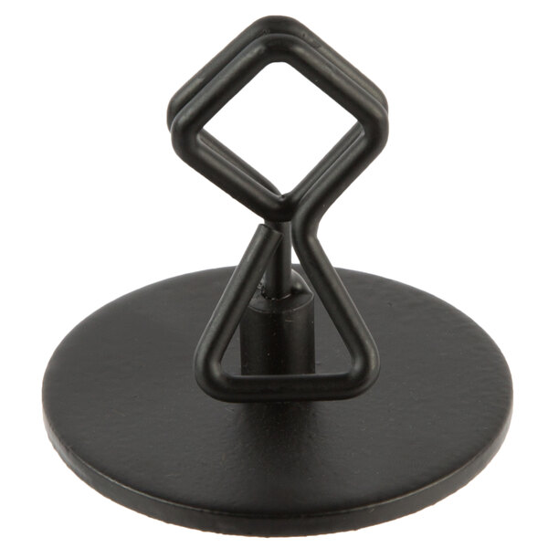 Tablecraft BKC2202 2" Black Metal Menu / Card Holder