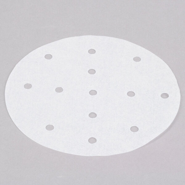 Choice 5" Perforated Round Steamer Paper - 500/Box
