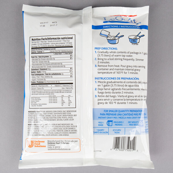 LeGout 12.16 oz. Beef Flavored Instant Gravy Mix - 8/Case