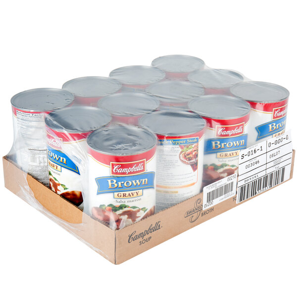 Campbell's 50 oz. Canned Brown Gravy - 12/Case