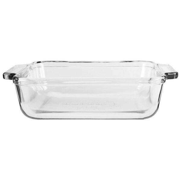 Anchor Hocking 81936AHG18 Basics 2 Qt. Clear Glass Baking Dish - 3/Case