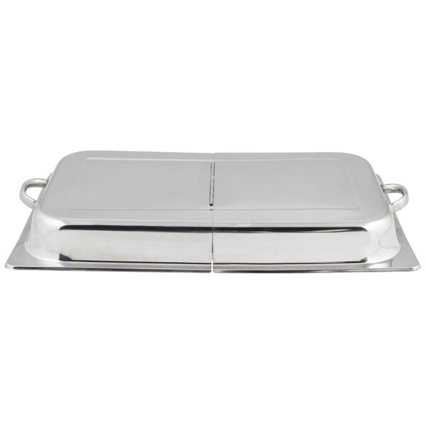 Choice 8 Qt. Full Size Folding Chafer Kit with Stainless Steel Hinged Cover