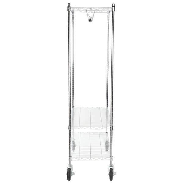 Regency 18" x 36" x 69" Chrome Mobile Garment Rack