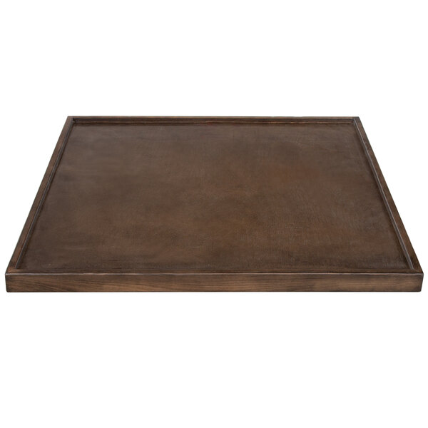 Lancaster Table & Seating 36" x 36" Recycled Wood Butcher Block Table ...