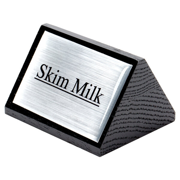 American Metalcraft SIGNSK9 Wood "Skim Milk" Sign