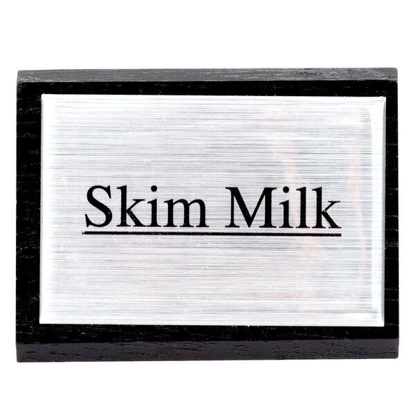American Metalcraft SIGNSK9 Wood "Skim Milk" Sign