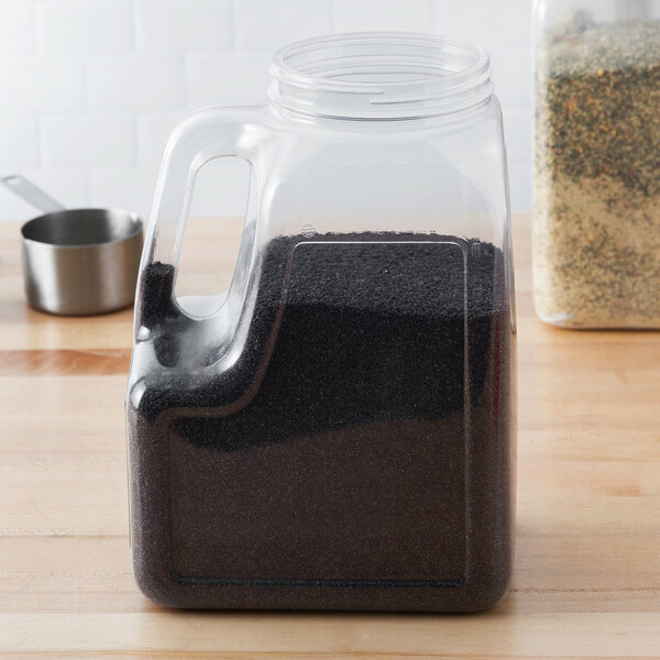 Choice 5 lb. Rectangular Plastic Spice / General Use Storage Container