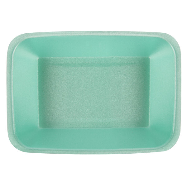CKF 88244 (#42P) Green Foam Meat Tray 8 1/4" x 5 3/8" x 1 3/4" - 200/Pack
