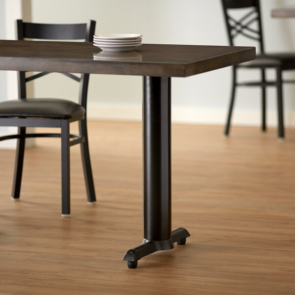 Lancaster Table & Seating Cast Iron 5" x 22" Black 4" Standard Height ...