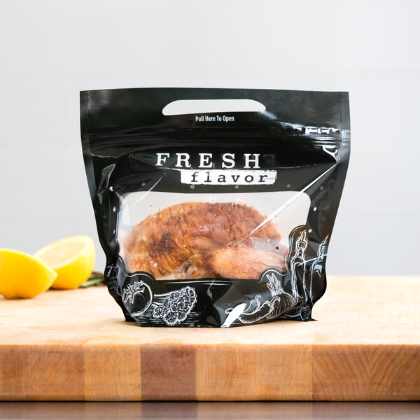 Medium Rotisserie Chicken / Hot Food Bag with Fresh Flavor Print - 250/Case