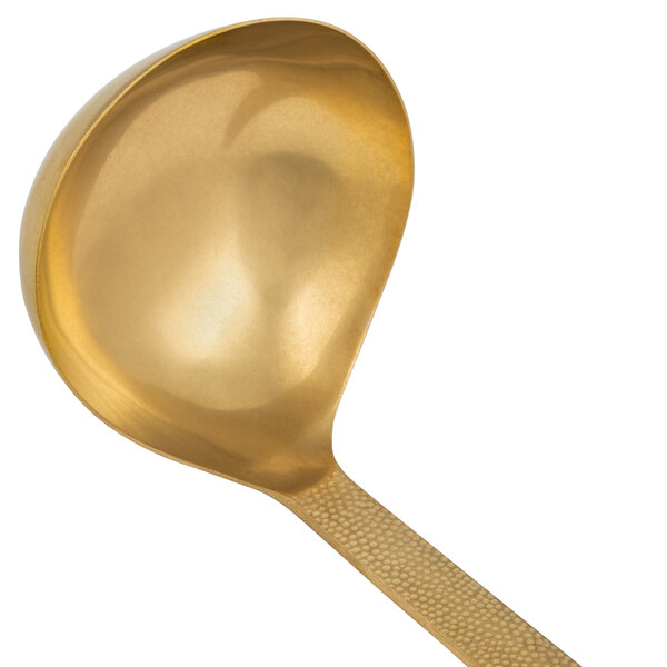 American Metalcraft GVHL 3.5 oz. Hammered Gold Vintage Ladle