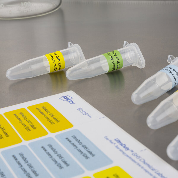 Avery 60518 UltraDuty 1/2" x 1 3/4" GHS Chemical Labels for Laser ...