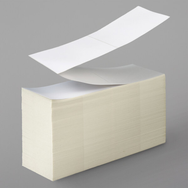 Avery 04135 4" x 6" White Industrial District Thermal Fanfold Labels ...