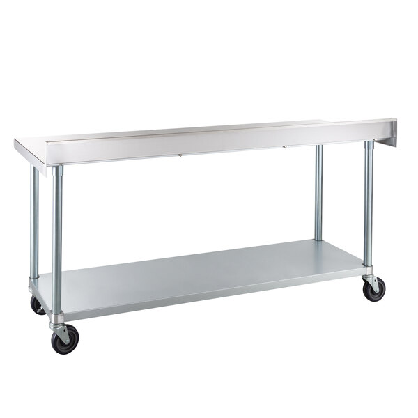 Regency 24" x 72" 18-Gauge 304 Stainless Steel Commercial Work Table ...
